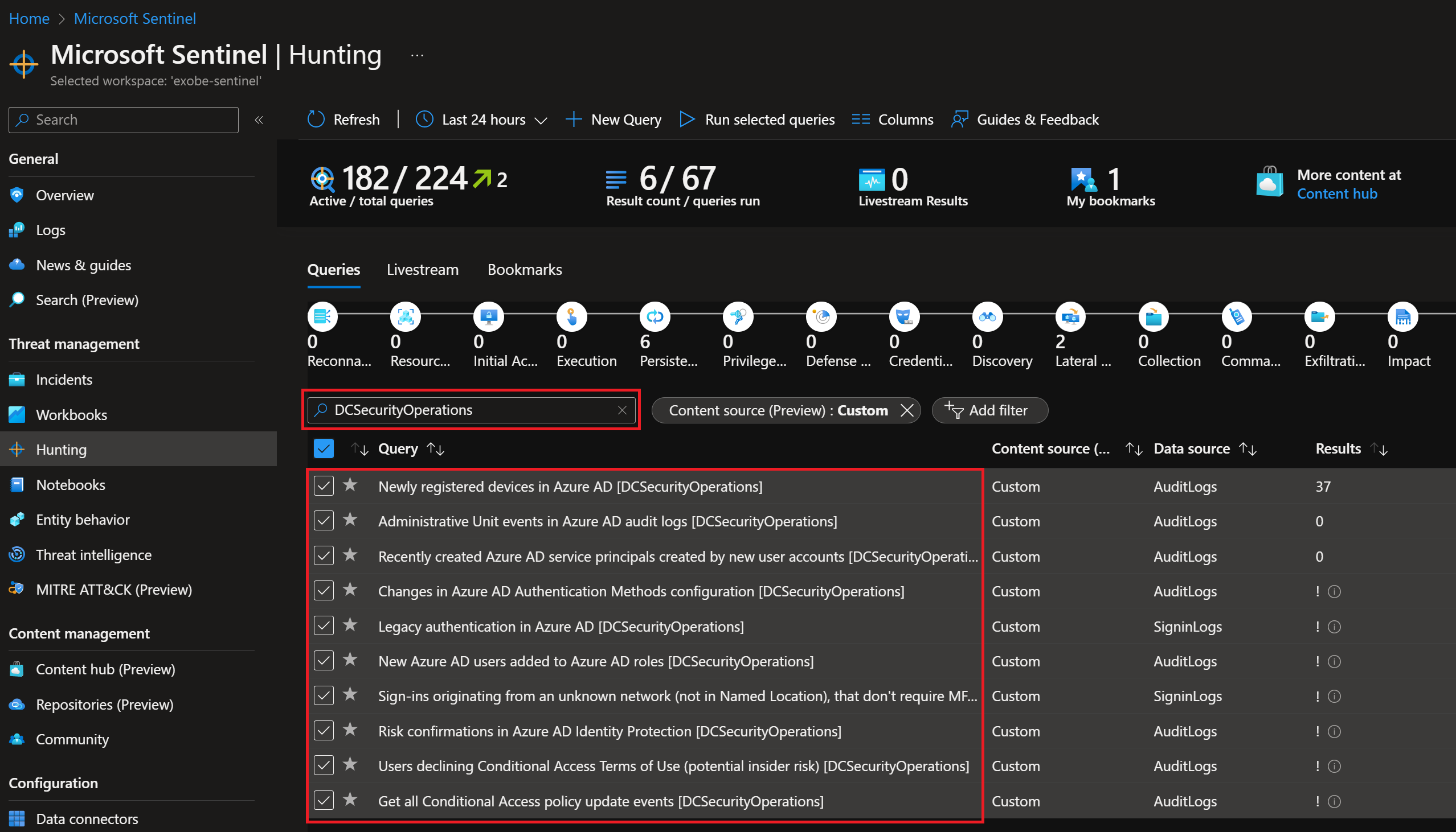 Sentinel Hunting Query Pack – DCSecurityOperations – Daniel Chronlund Cloud Security Blog